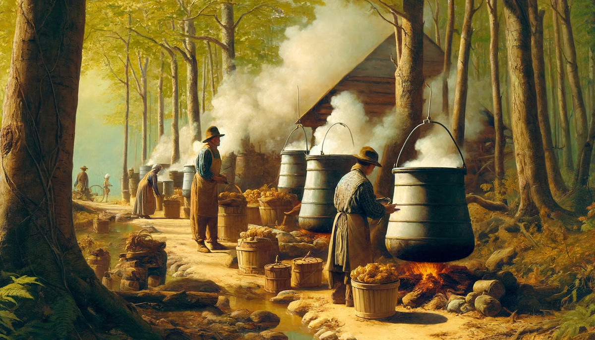 Colonial Era Production Methods – Three Peaks Maple Syrup