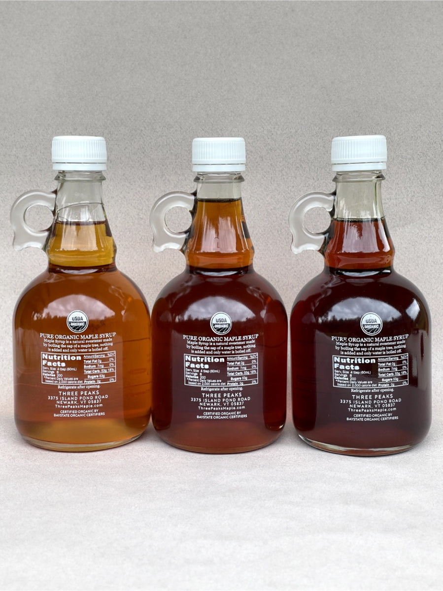 3 Bottle Bundle - 16.9oz ( 3 bottles Organic Vermont Maple Syrup ...